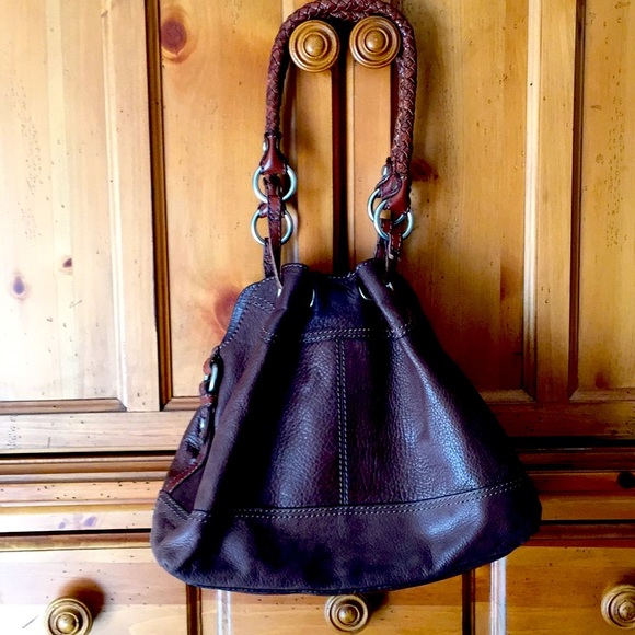 Fossil | Bags | Vintage Rare Fossil Shoulder Bucket Bag Style Purse ...